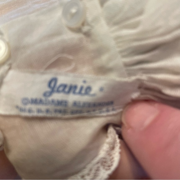 Madame Alexander Janie | Toys | Vintage Madame Alexander Blonde Bluegrey Eyes Janie 2 Doll 196s ...